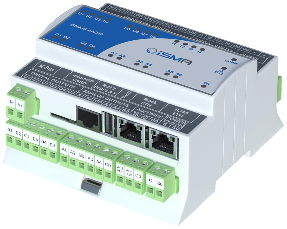 iSMA-B-AAC20-MKontroller mit M-Bus | alvasys automation ag